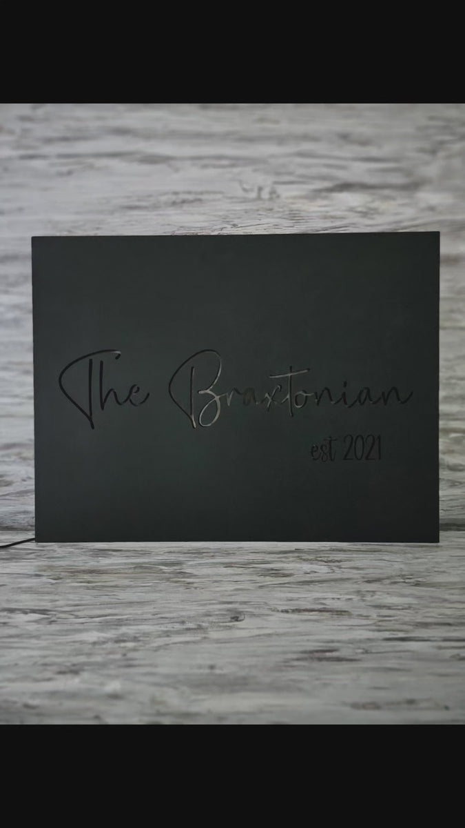 LED Name Light Box – TheSamTCo - www.thesamtco.com