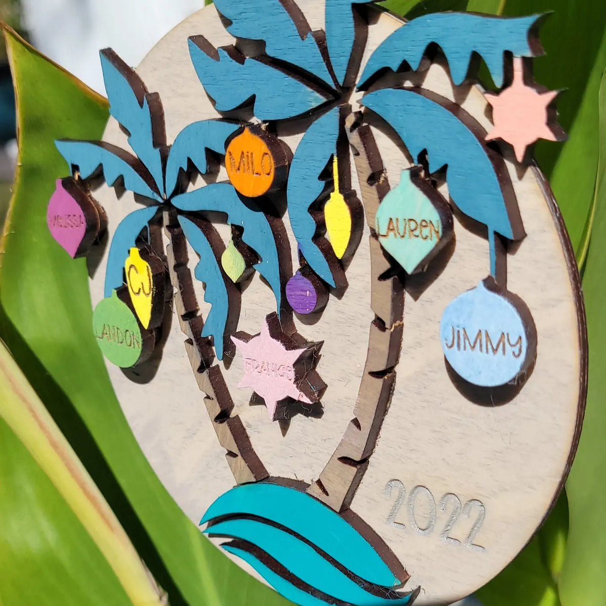 Palm Tree Ornament – TheSamTCo - www.thesamtco.com